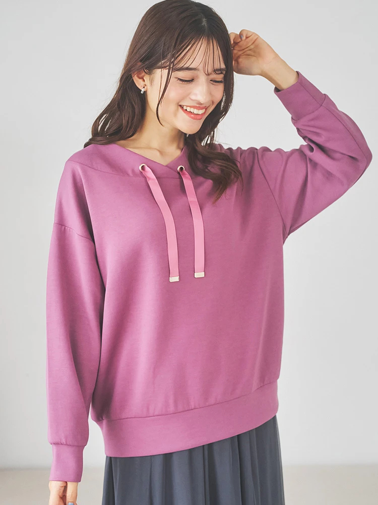 スフレタッチダンボールフードレスプルオーバー / LUDIC PARK（ルディックパーク）のカットソー・Tシャツ | LUDIC PARK（ルディックパーク）の公式通販サイト